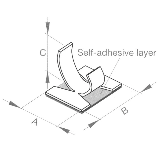 Aluminium open arm wire clips
